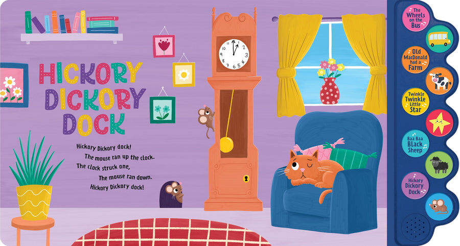 Lake Press My First Sound Book Nursery Rhymes 10-Button for Kids Ages 3+